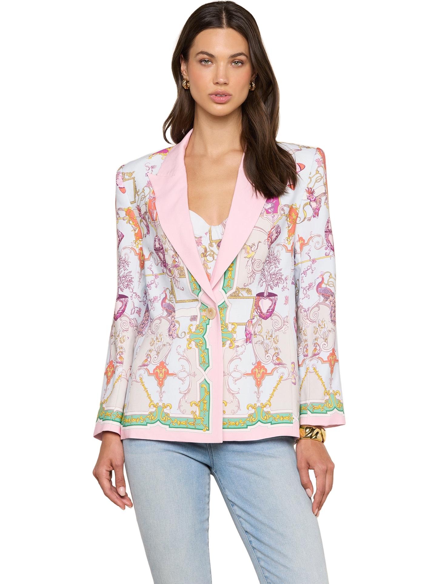 L'AGENCE L'AGENCE Gweny Blazer in Multi Baroque Toile